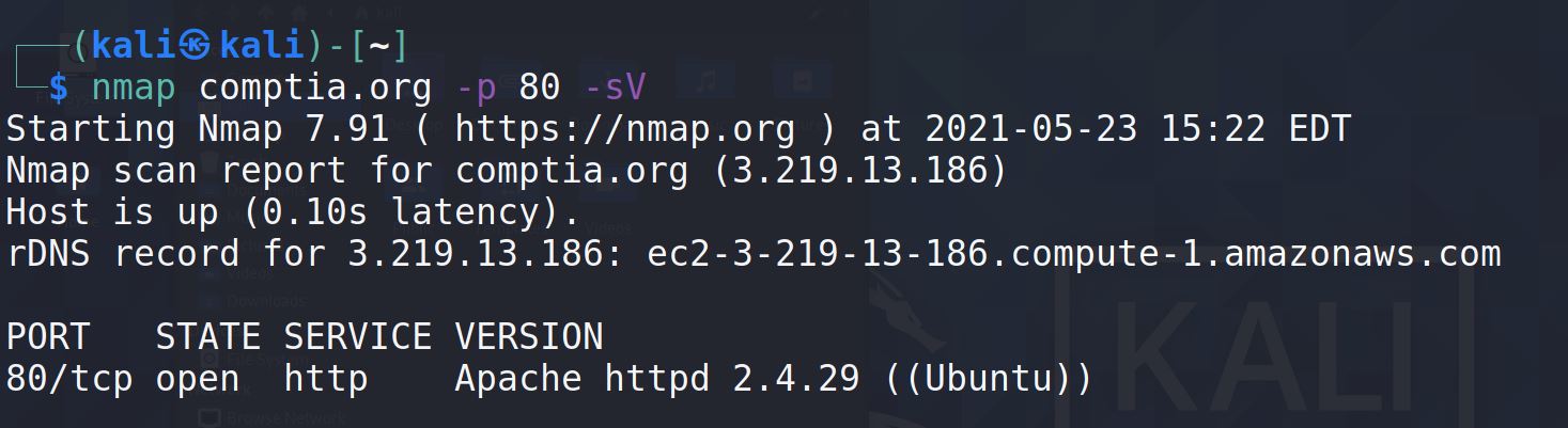Lab 6: Using Kali Linux | Ian Neil’s Security+ Study Materials
