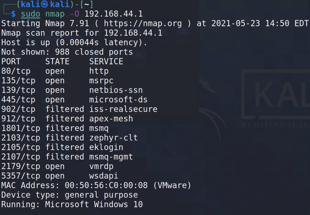 Lab 6: Using Kali Linux | Ian Neil’s Security+ Study Materials