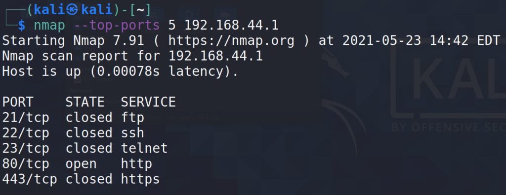 Lab 6: Using Kali Linux | Ian Neil’s Security+ Study Materials